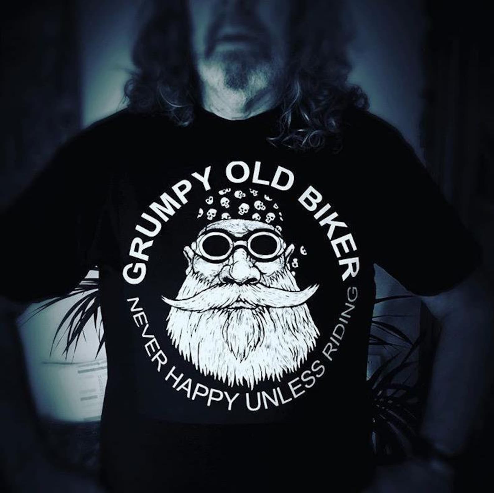 Grumpy Old Biker T-shirt - Etsy