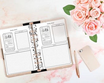 PRINTABLE CLASSIC Happy Planner Reading Log Happy Planner Insert Skinny ...