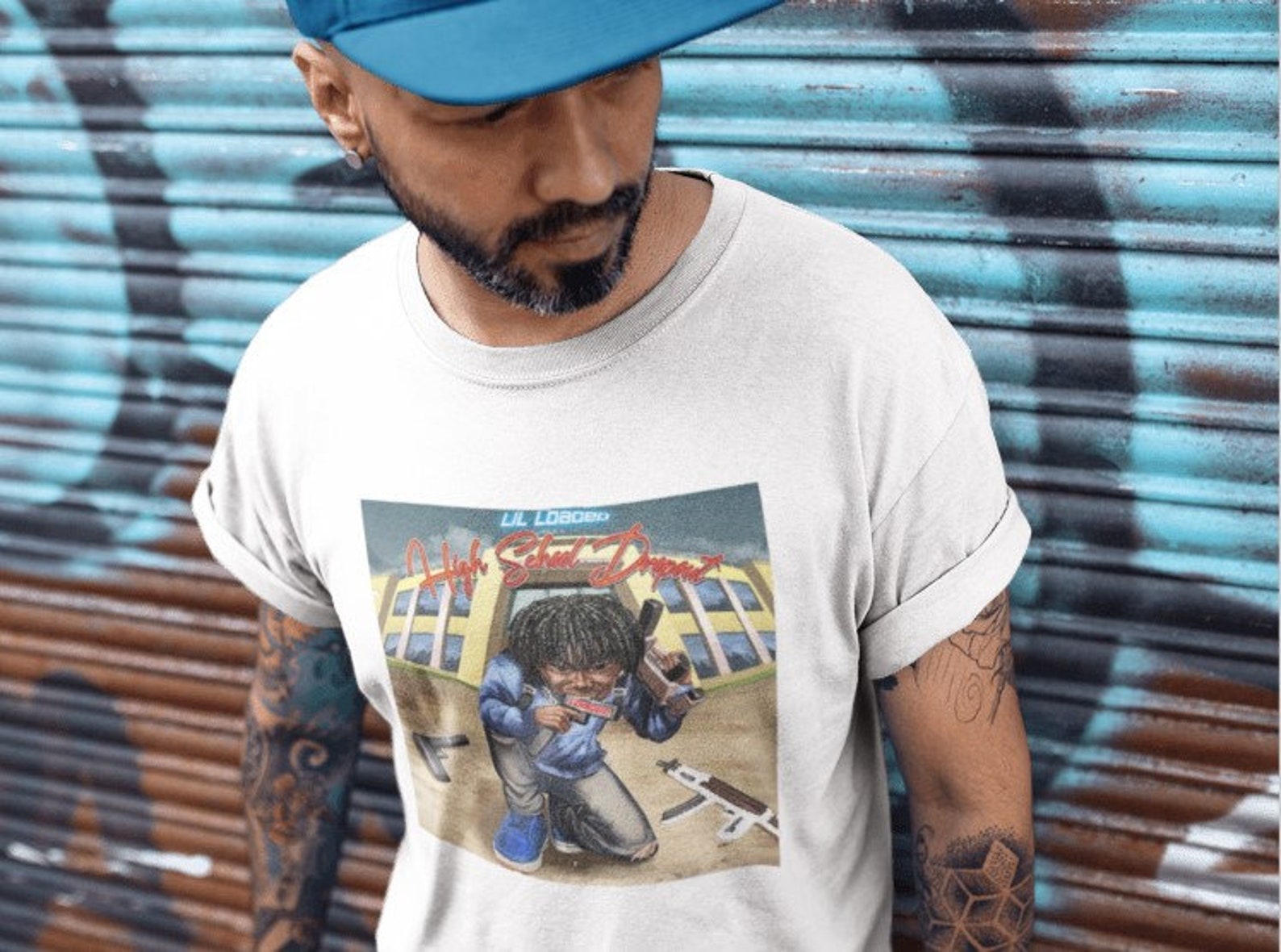 Lil Loaded Rapper Shirt High School Drop Out Tee Rip Lil | Etsy