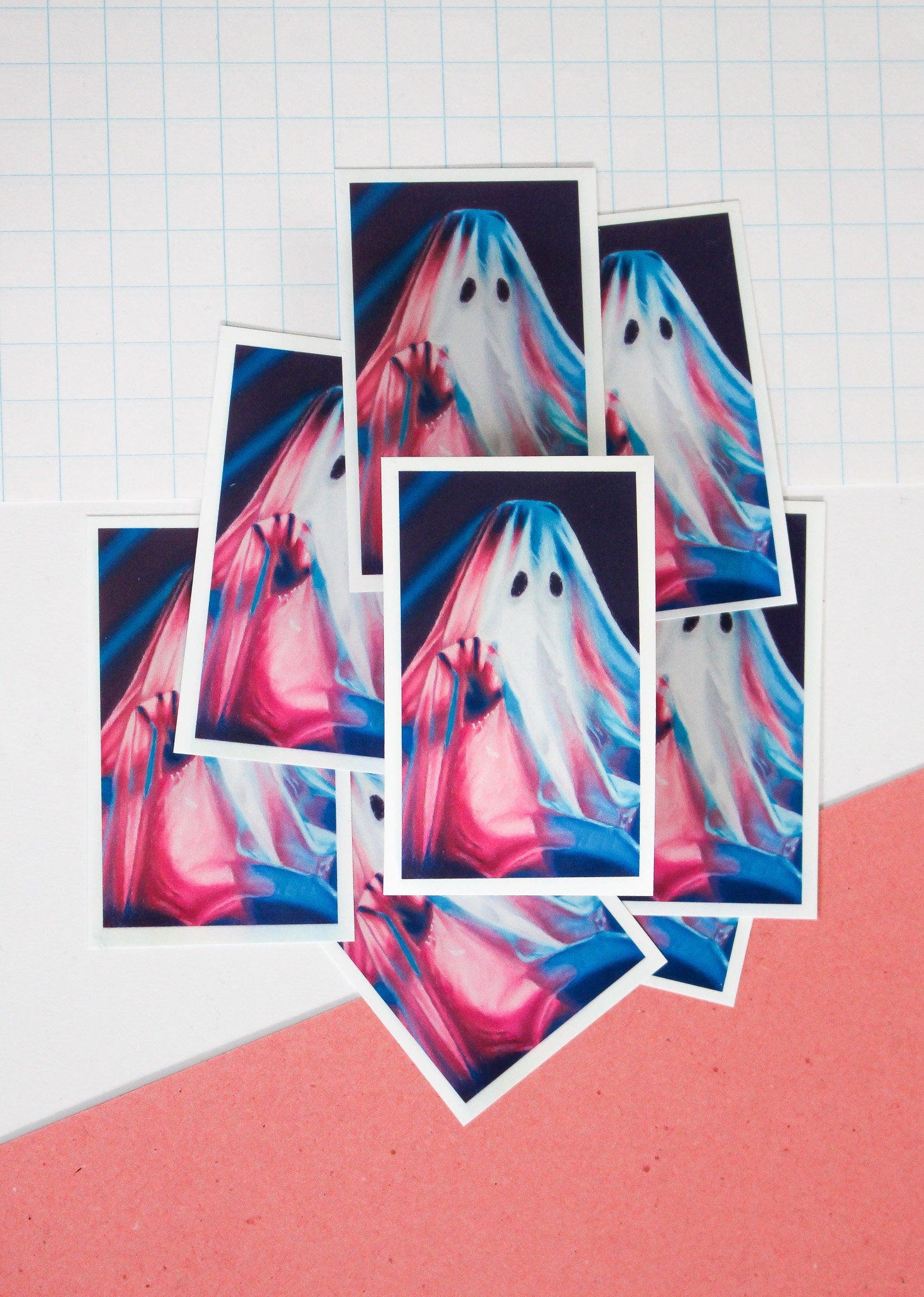 Ghostie Sticker Cute Holographic Glossy Halloween Sticker - Etsy