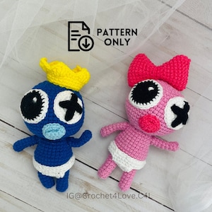 PDF Pattern | Bundle Baby Blue and Sister (from Roblox Rainbow Friends ...