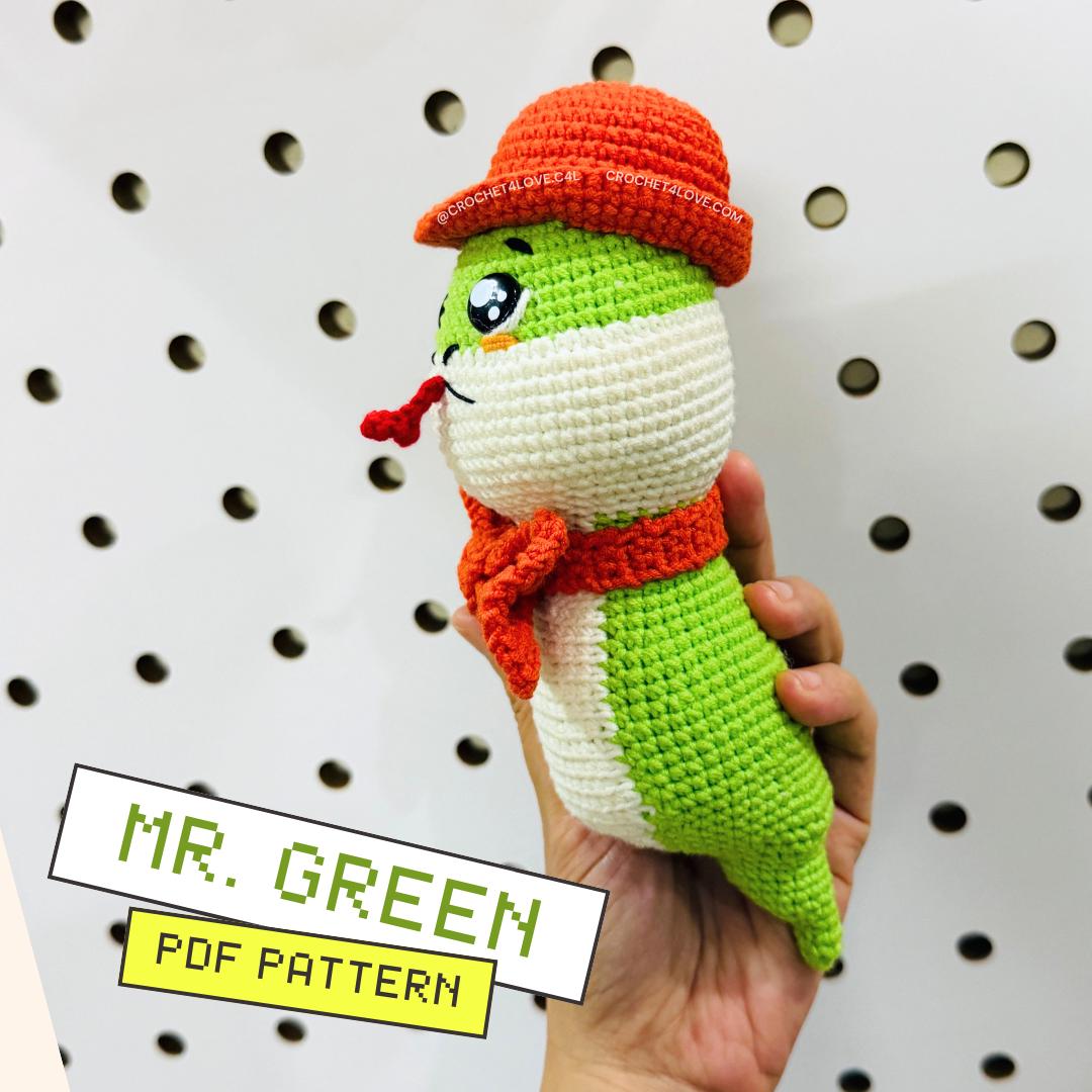 PDF Pattern | Mr. Green Snake | Crochet Amigurumi | the Year of Snake ...