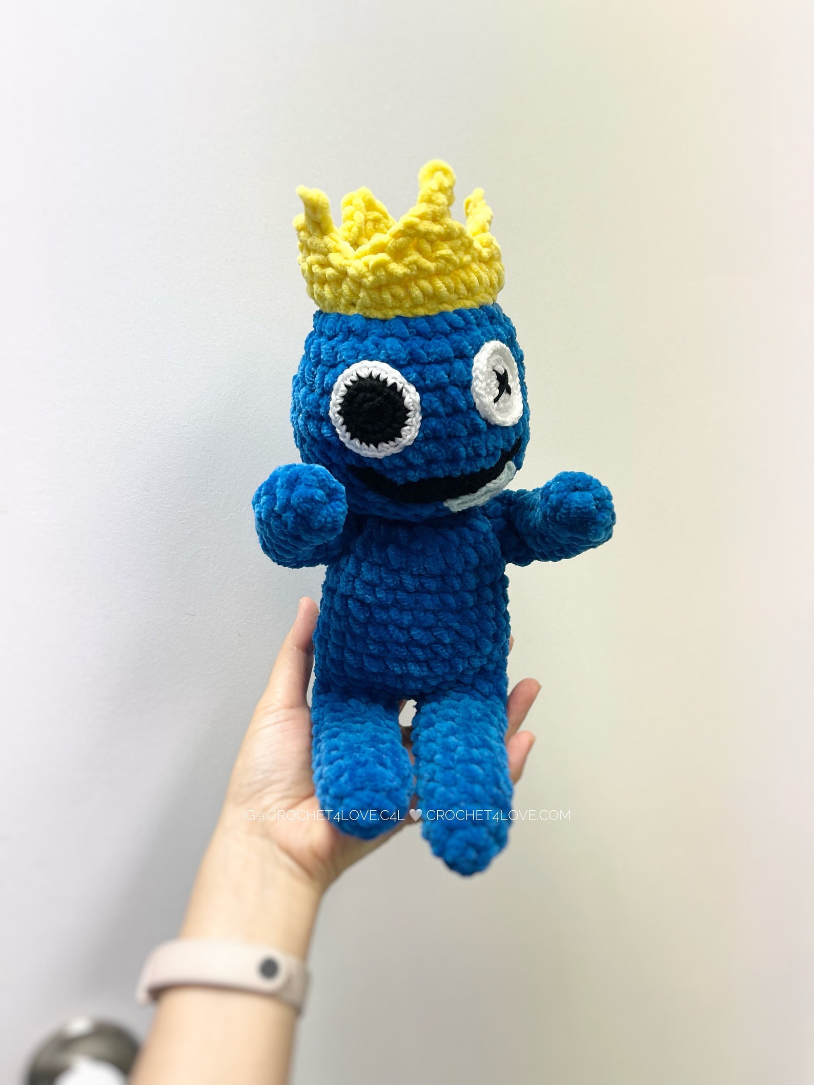 PDF Pattern Crochet Stuffed Dolls Toys Blue Roblox - Etsy