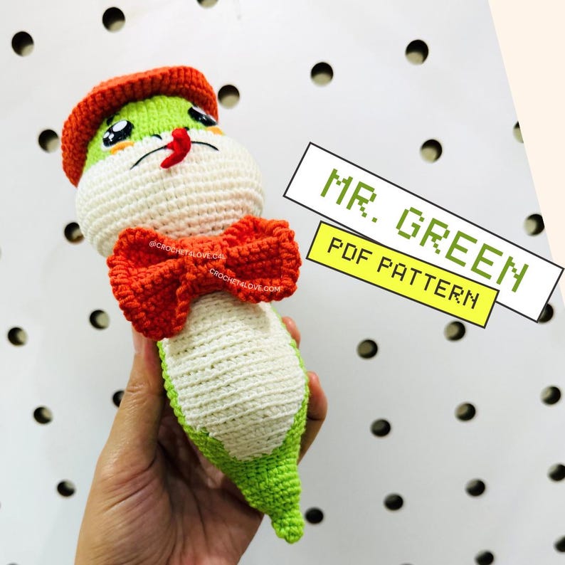 PDF Pattern | Mr. Green Snake | Crochet Amigurumi | the Year of Snake ...