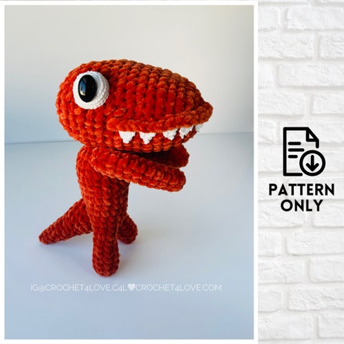 PDF Pattern Crochet Stuffed Dolls Toys Red Roblox - Etsy