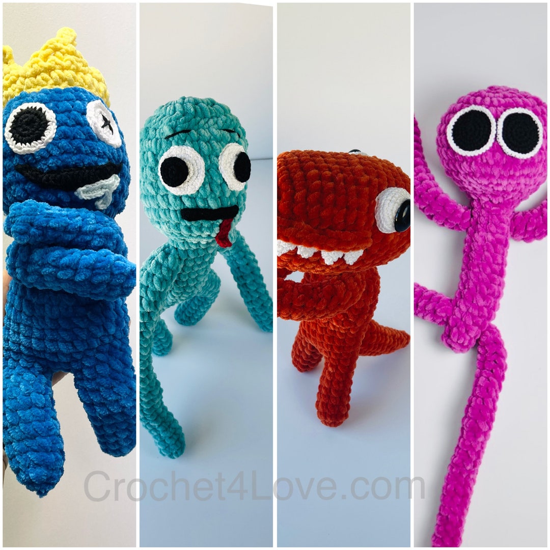 PDF Pattern Crochet Stuffed Dolls Toys Set 4 Roblox - Etsy