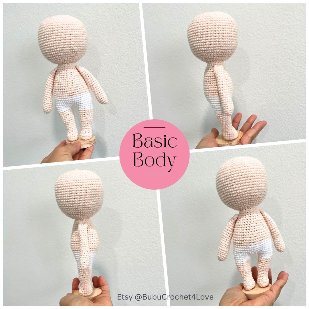 PDF Pattern Crochet Basic Doll Body Amigurumi Doll English - Etsy