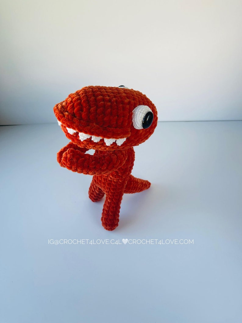 PDF Pattern Crochet Stuffed Dolls Toys Orange Roblox - Etsy