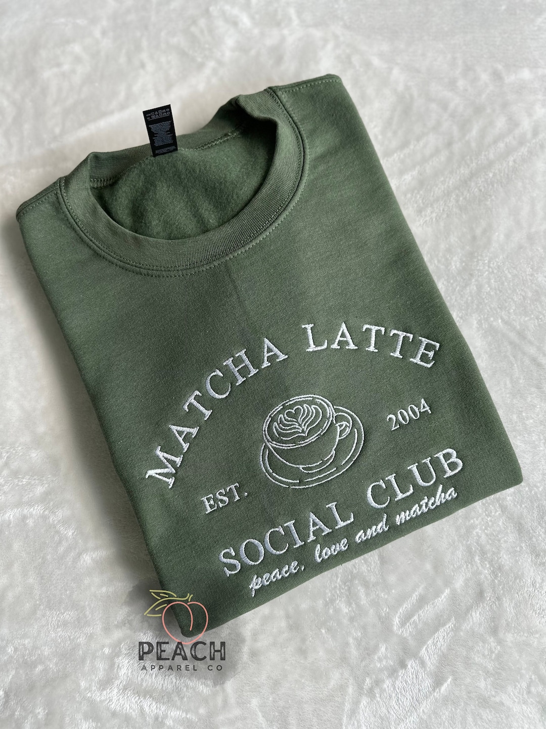 Matcha Latte Club Iced Coffee Cute Mom Trendy Grande Venti Sweatshirt T ...