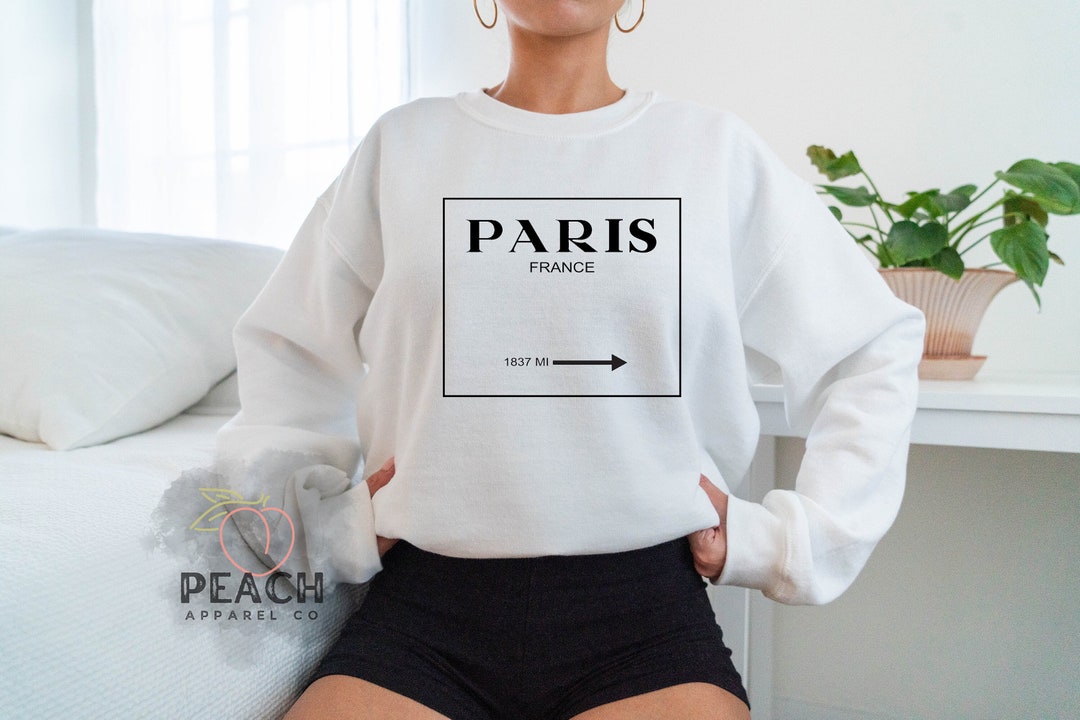 PARIS This Way Ladies Woman's Sweatshirt Cute Designer Style Milano ...