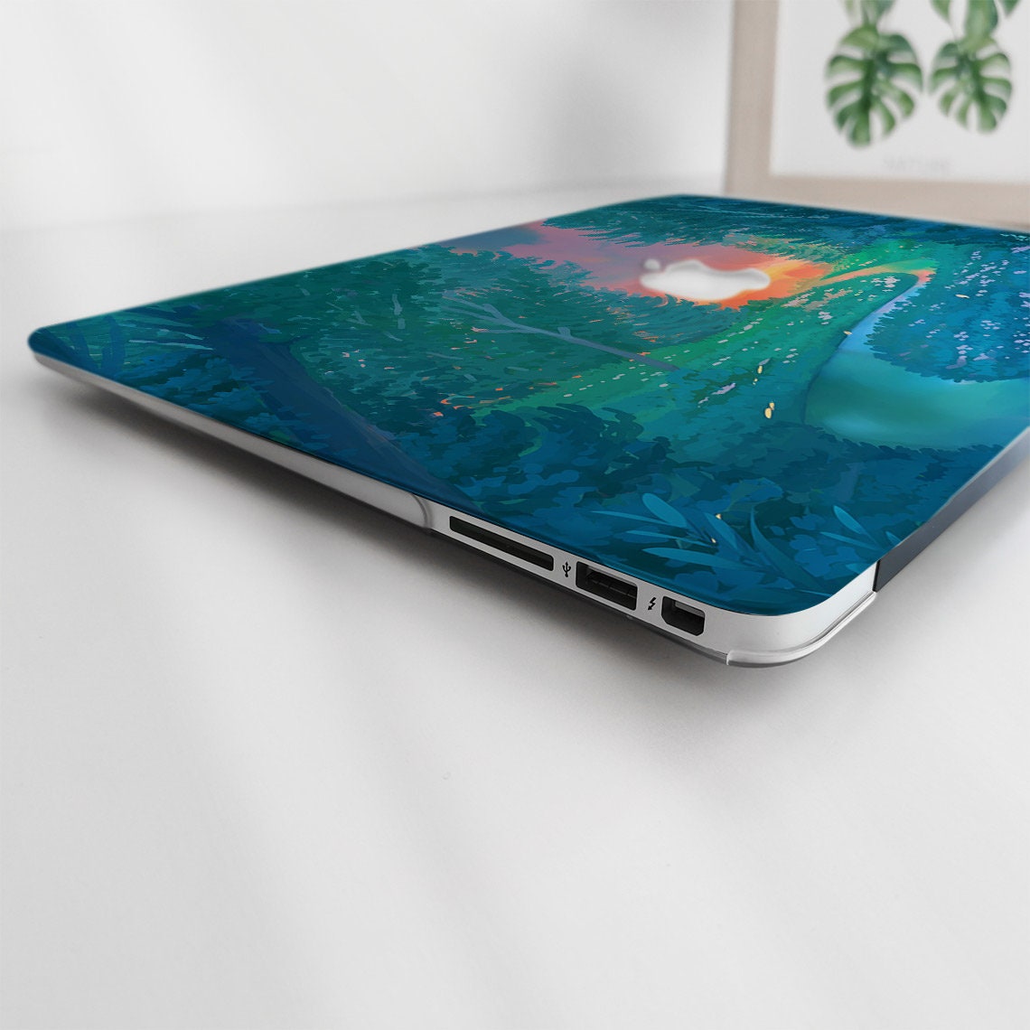 River Forest Sunset Hard Case Aesthetic Laptop Case Cover for - Etsy