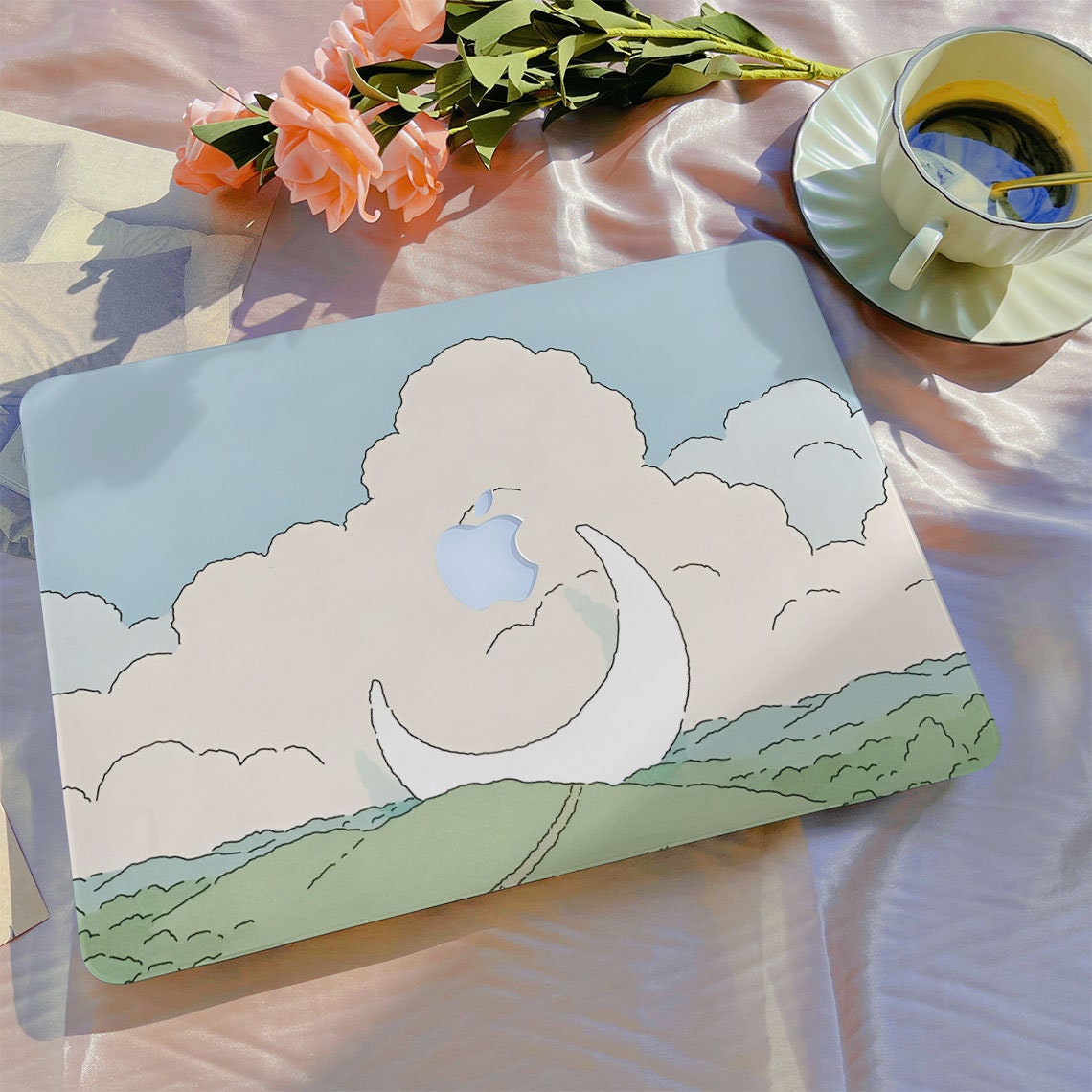 Moon Cloud Cartoon Hard Case Laptopcase Cover for Macbook Air - Etsy