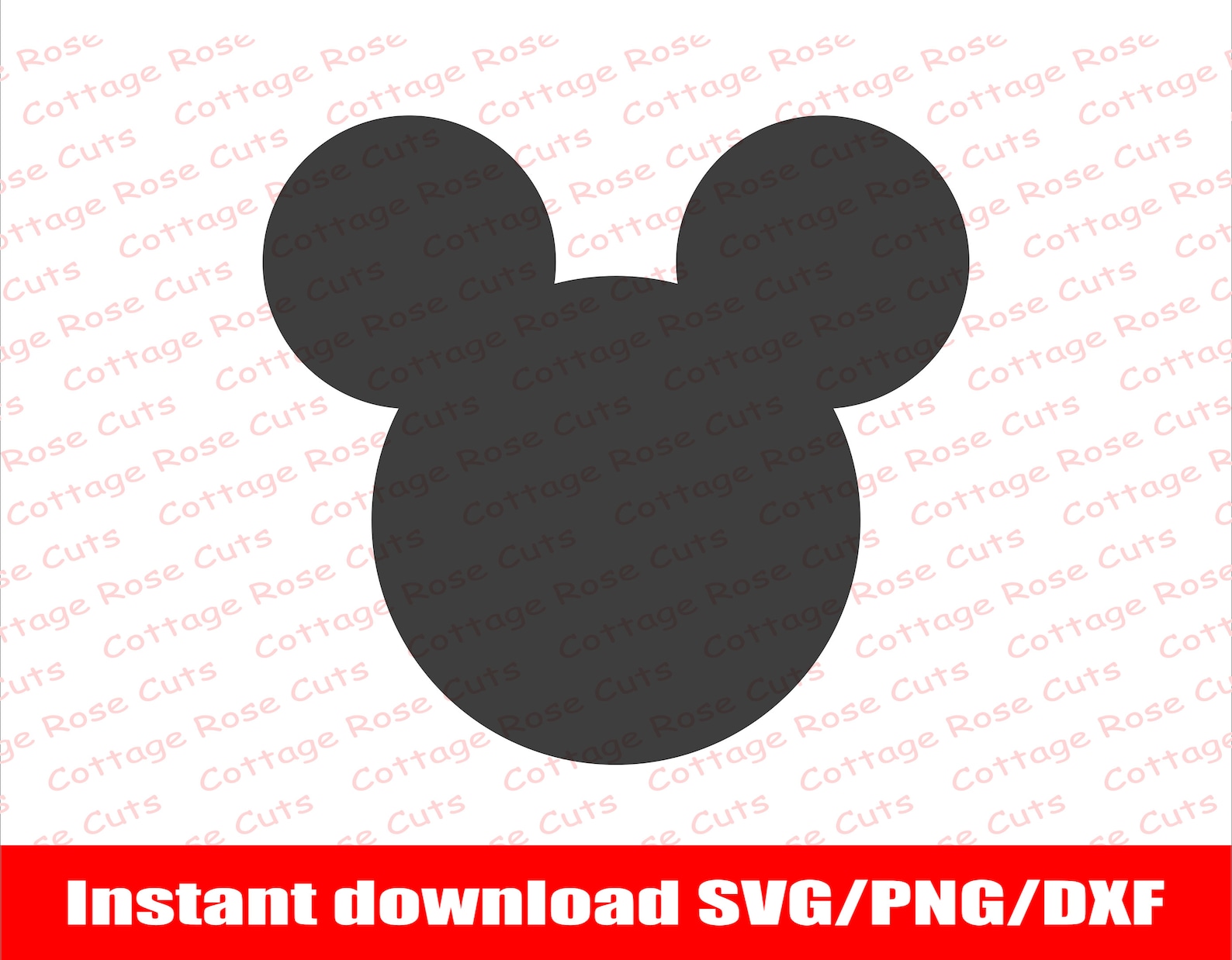 Mickey Mouse Head SVG, Instant Download for Cricut and Silhouette ...