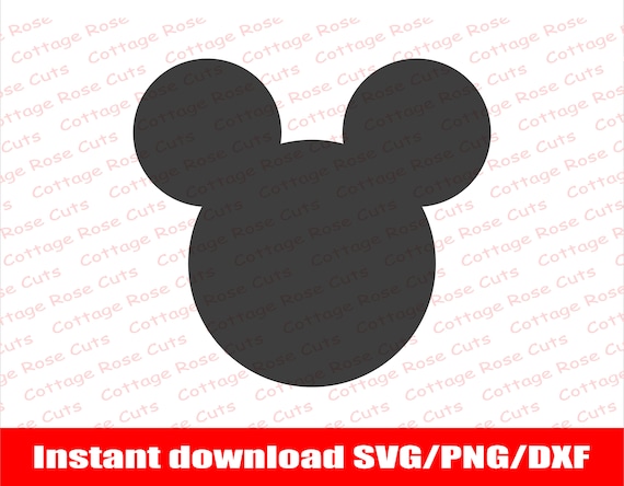 Mickey Mouse Head SVG Instant Download for Cricut and - Etsy