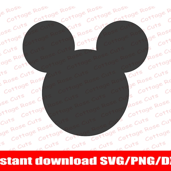 Mickey Ears Svg - Etsy