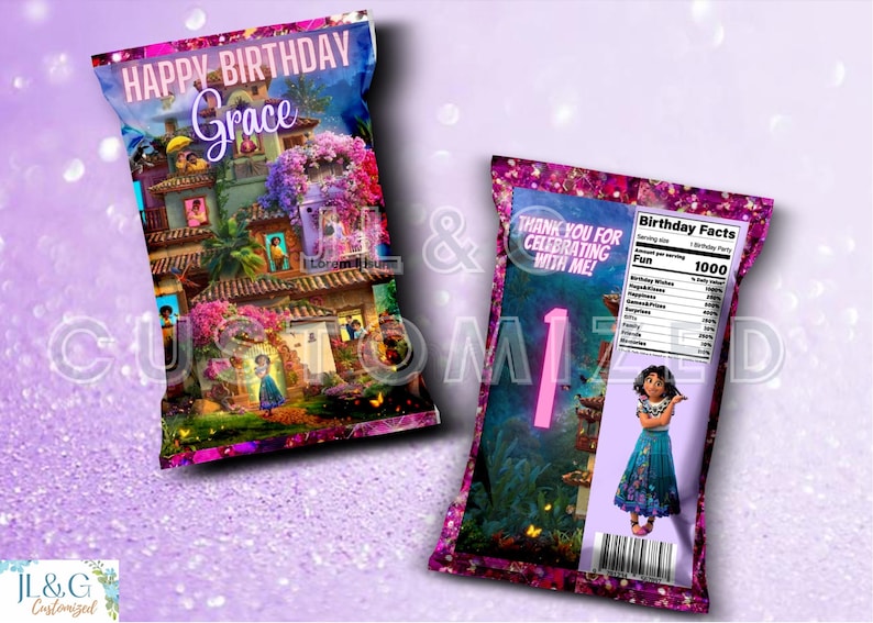 LILO and STITCH Favor Chip Bags - Lilo Filled and Unfilled Chip Bags ...