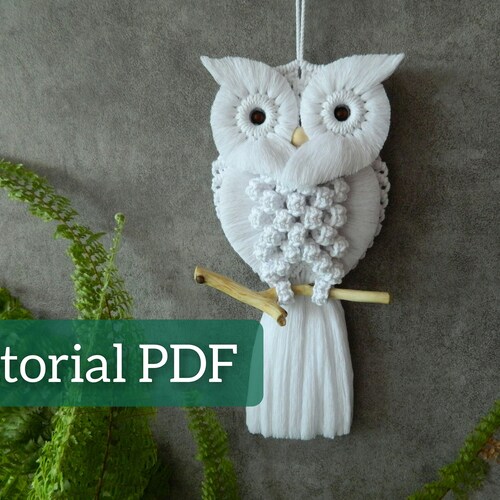 Macrame Wall Hanging Pattern Macrame Owl Tutorial Macrame - Etsy
