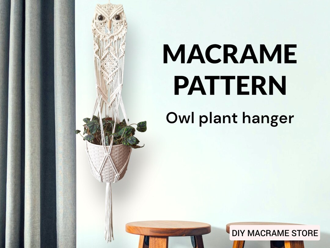 PDF Pattern Macrame Plant Hanger| Simple Knots Easy to Make Macramé ...