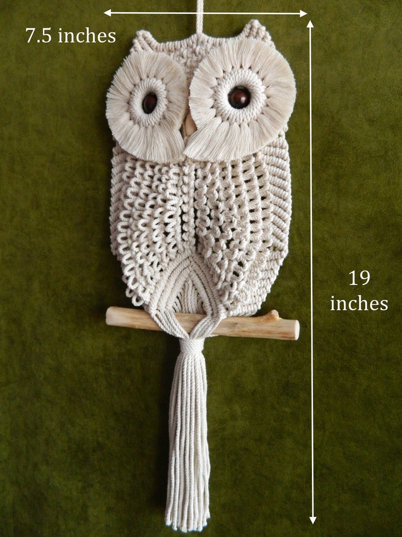 Tutorial For Beginners Macrame Owl Pattern Step By Step Etsy