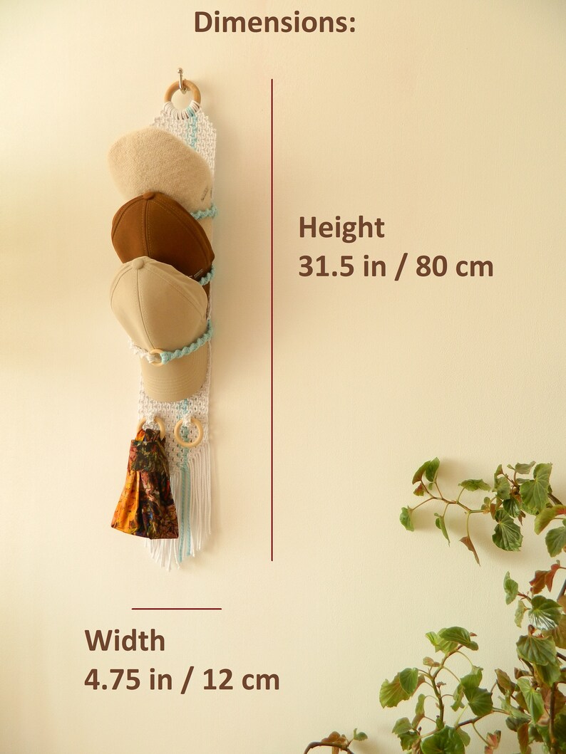 Macrame Baseball Cap Holder PDF Pattern Hanging Hat Rack - Etsy
