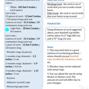 MACRAME PATTERN Baseball Cap Holder, Hanging Hat Rack Tutorial ...