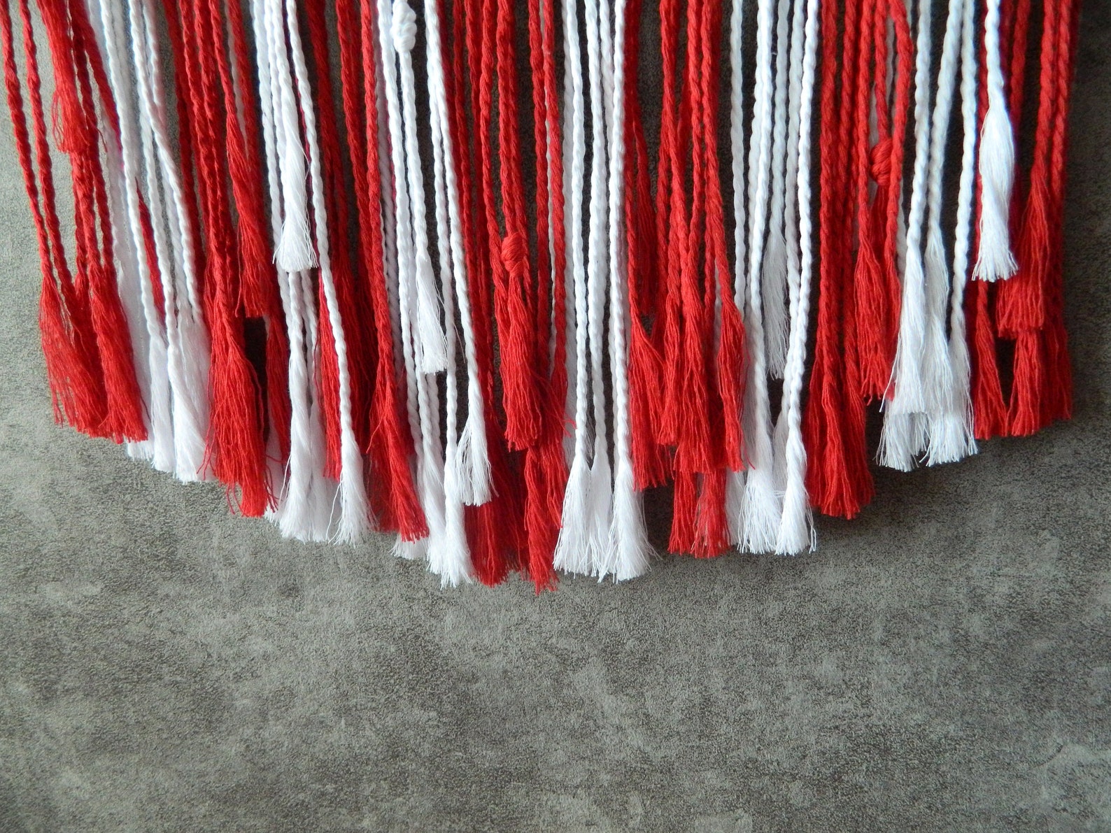 American Flag Large Macrame Wall Hanging Pattern United - Etsy