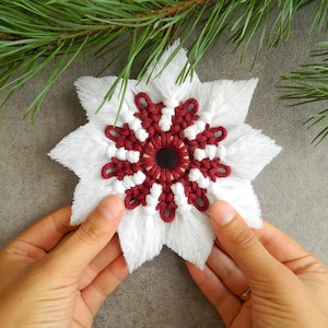 Macrame Pattern, Easy Snowflake Tutorial PDF, Do It Yourself Star Instructions, Beginner ...