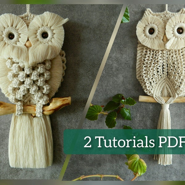 Macrame Fluffy Owl Pattern - Etsy