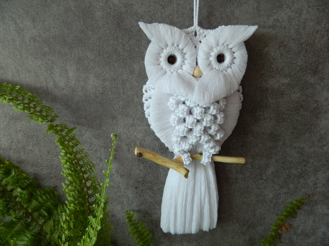 Macrame Wall Hanging Pattern Set of 3 Easy Owl Tutorials DIY - Etsy