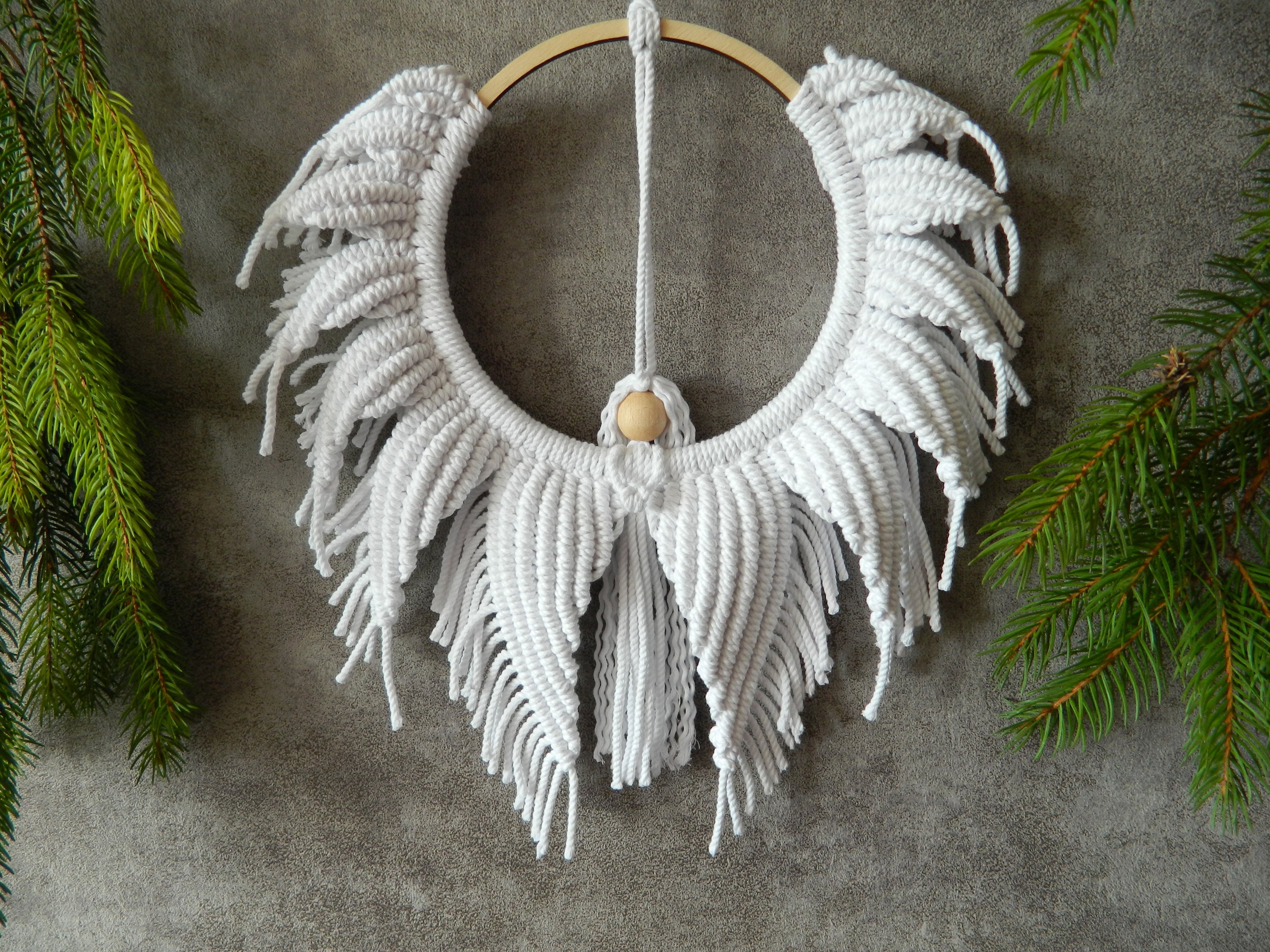 Easy Macrame Angel PATTERN for Beginners, Guardian Angel Wall Hanging ...