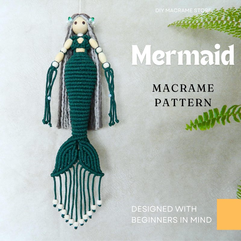 Macrame Mermaid Kits - Etsy UK