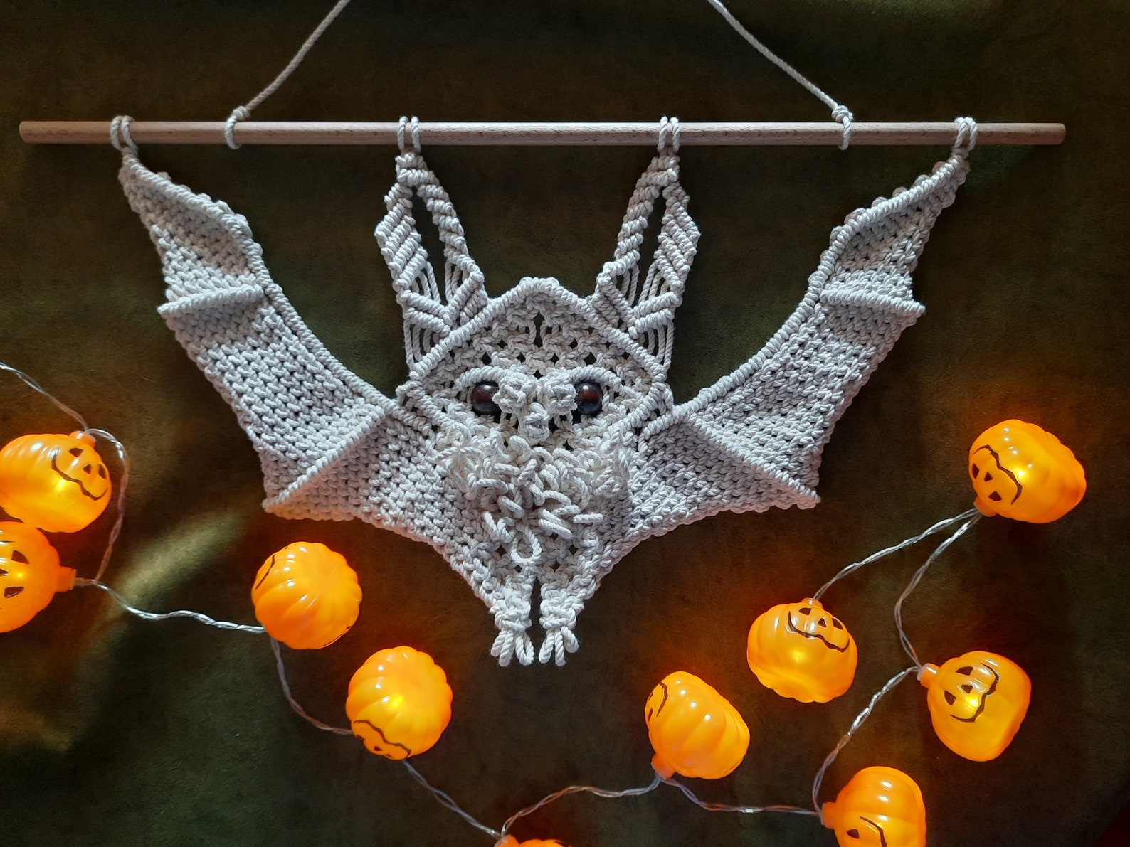 Macrame BAT Pattern / PDF Tutorial for Beginners, Goth Aesthetic, DIY ...