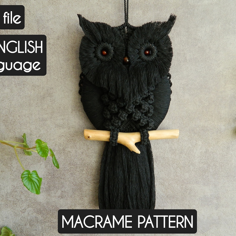 Macrame Raven Pattern - Etsy