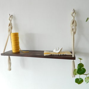 Macrame Shelf PATTERN Pdf, Wall Shelf Tutorial, DIY Magazine Holder, Boho Hanging Shelves, Boho ...