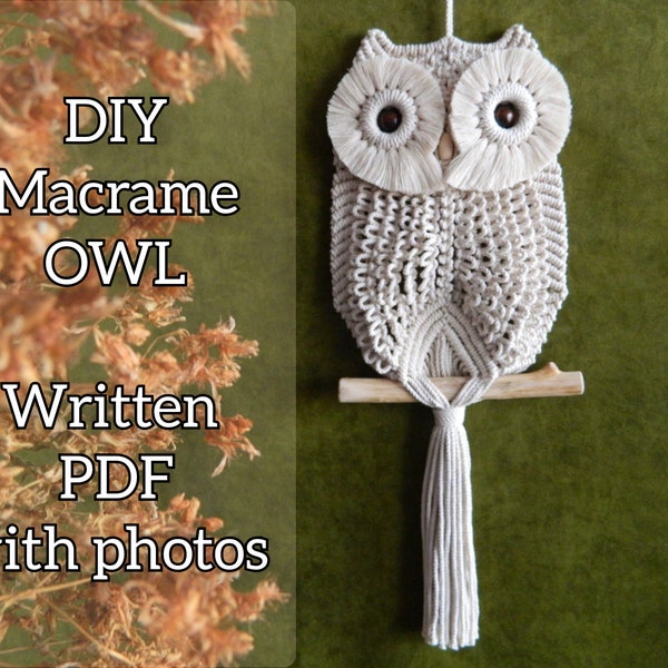 Macrame Owl Pattern - Etsy