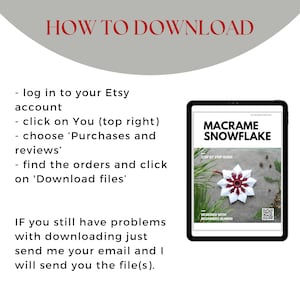 Macrame Pattern, Easy Snowflake Tutorial PDF, Do It Yourself Star Instructions, Beginner ...