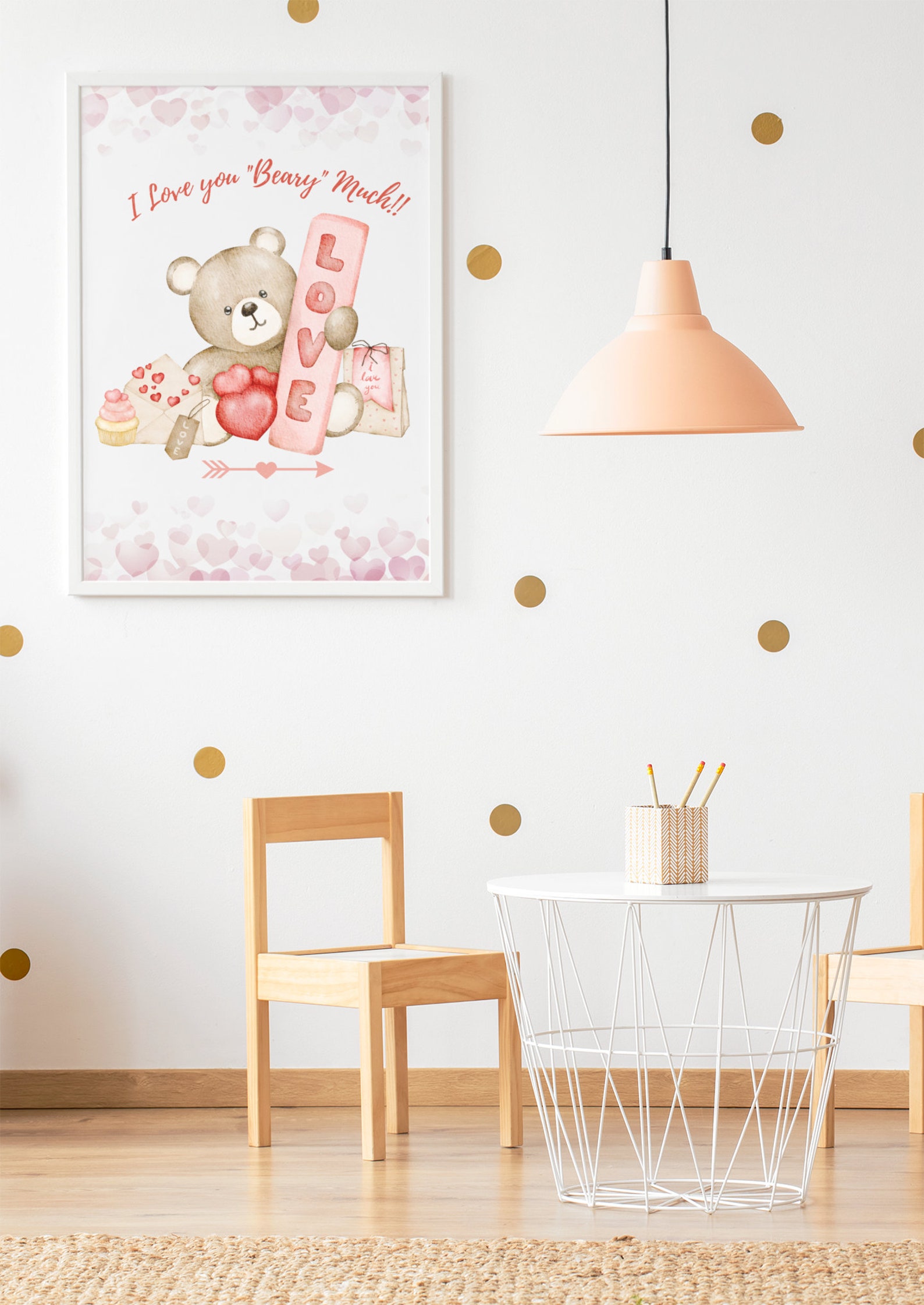 I Love You beary Much Printable - Etsy