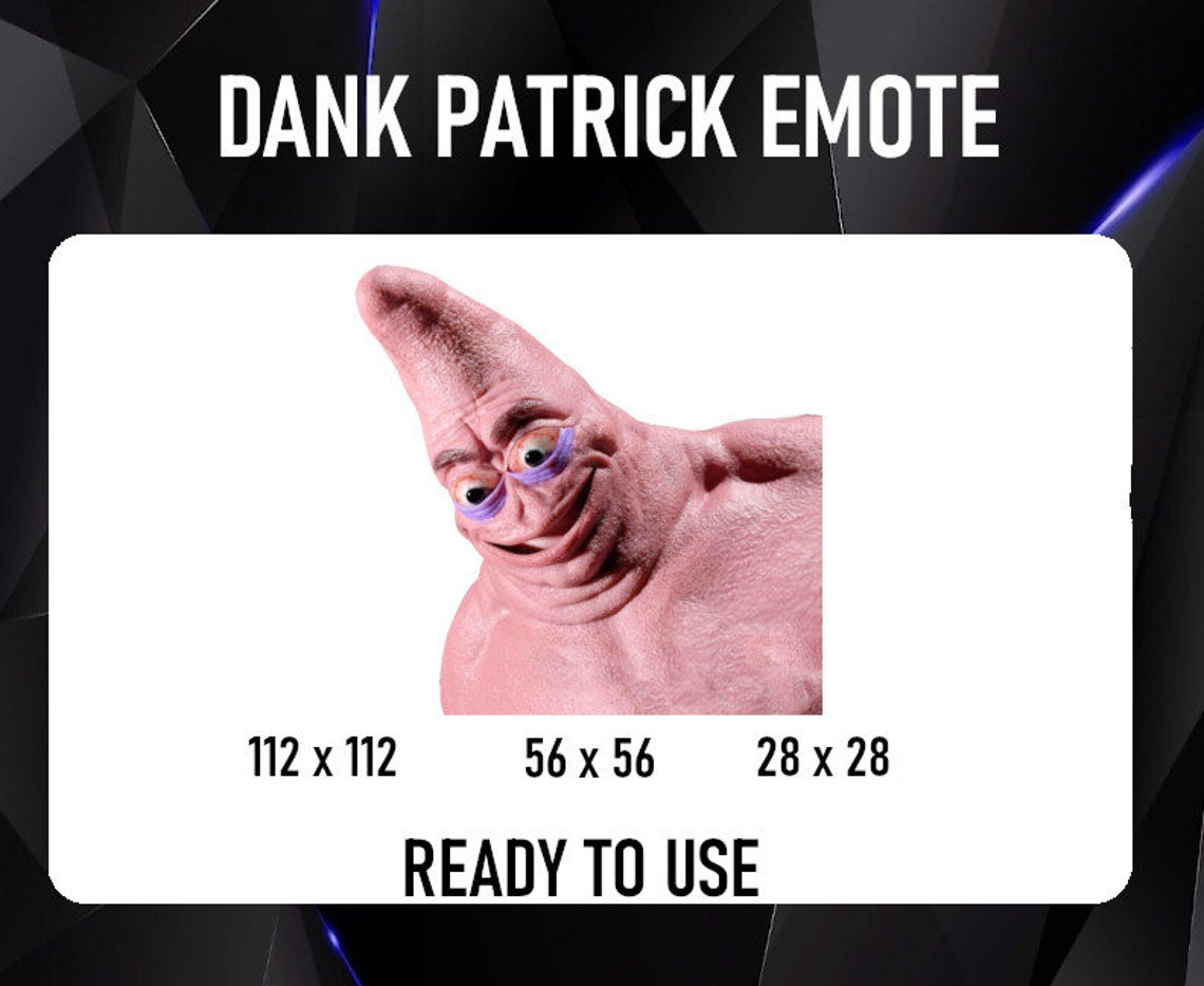 Dank Patrick Emote pour Twitch Discord ou YouTube | Etsy