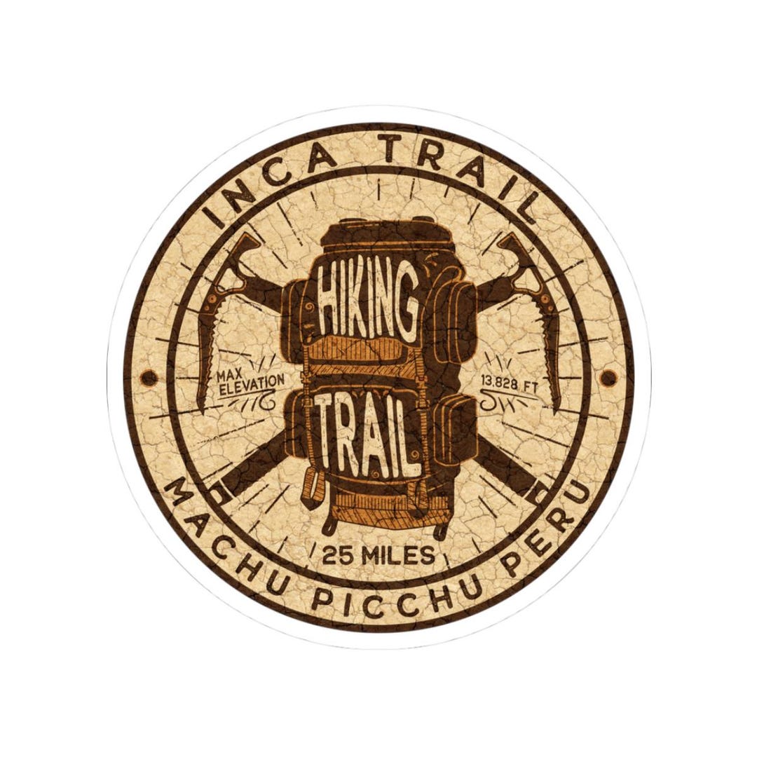 Inca Trail Hiking Sticker: Machu Picchu Travel Souvenir - Etsy