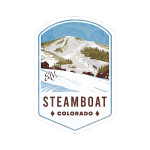Steamboat Ski Resort Sticker - Etsy