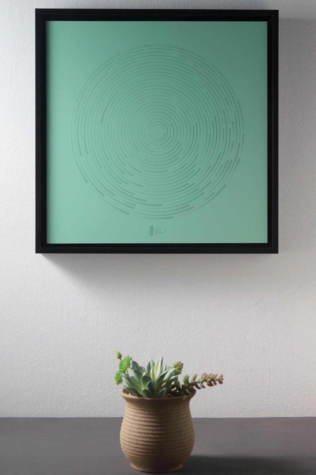 Modern Wall Picture in Shadow Gap Frame - Etsy