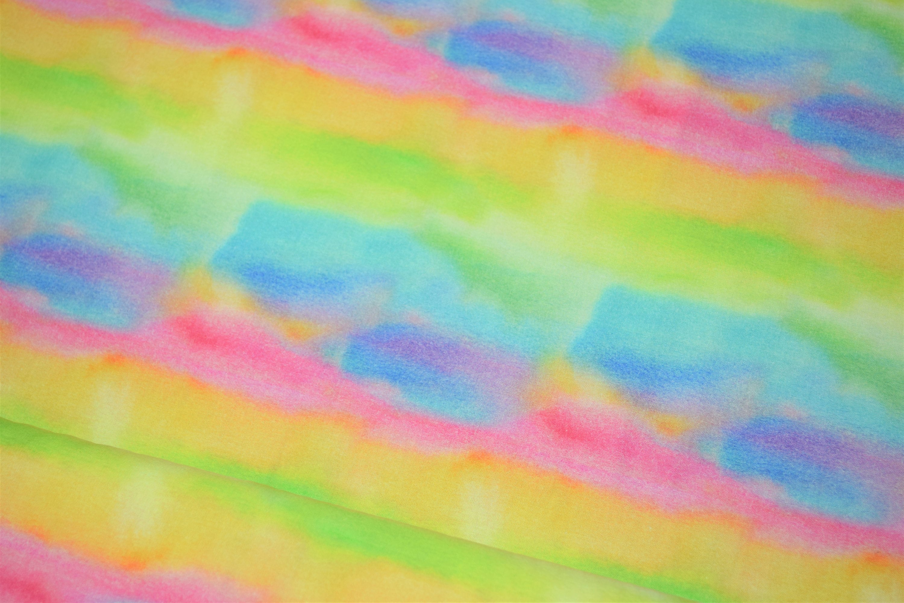 Rainbow 100 Cotton Digital Print Fabric Hight Quality | Etsy