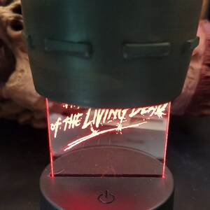 Zombie, Retun of the Dead Barrel, Edge Lit Acrylic 3D Lamp,multi-collor ...