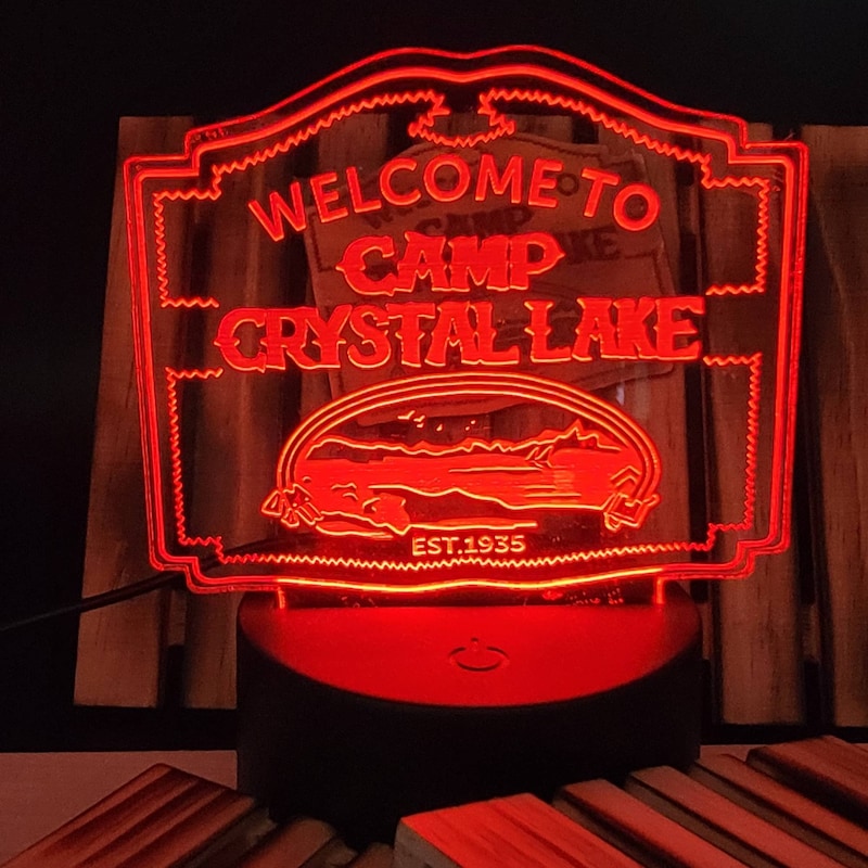 Camp Crystal Lake Sign - Etsy