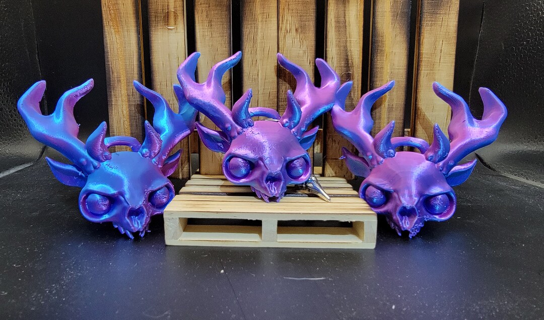 Wendigo Head Key Chain - Etsy