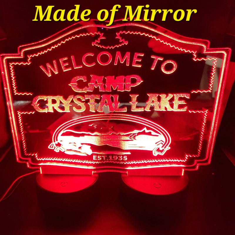 Camp Crystal Lake Sign - Etsy