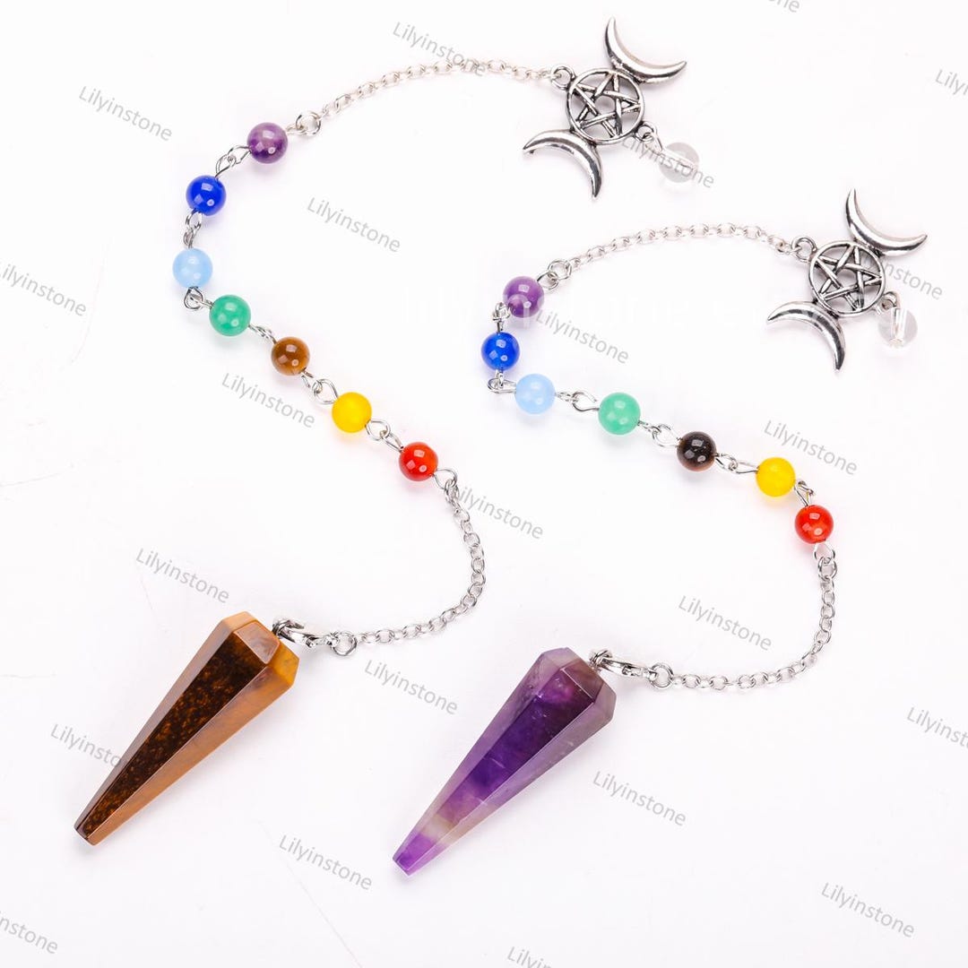 Faceted Conical Crystal Pendulum ,spirit Pendulum,divination,boho Style ...