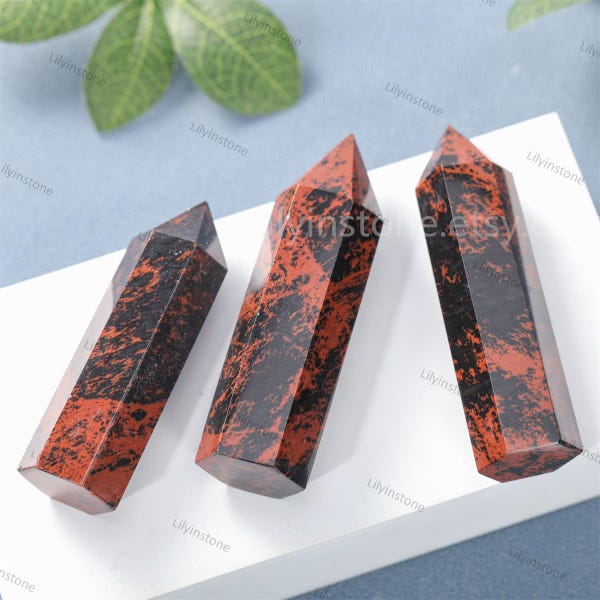 Red Obsidian - Etsy