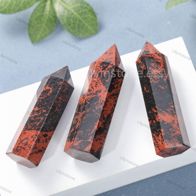 Red Obsidian - Etsy