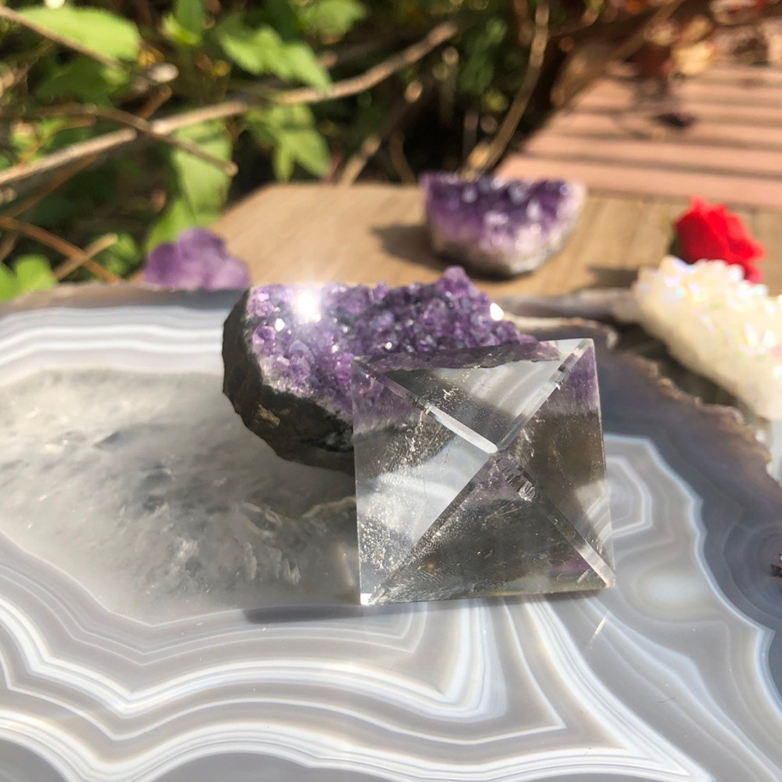 Crystal Pyramid Healing Crystals Reiki Chakra Pyramids | Etsy